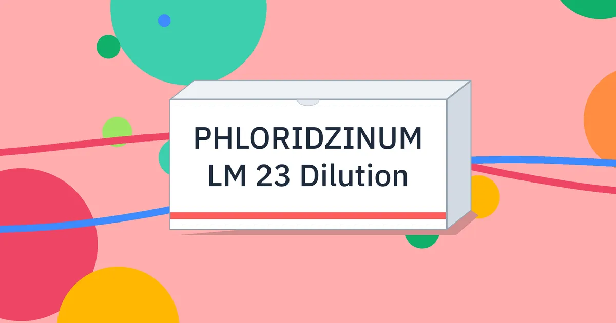 Symbolbild: Packung mit der Aufschrift PHLORIDZINUM LM 23 Dilution (PZN 13639376) – Verfügbarkeit und Bezug in Apotheken in Frankfurt am Main