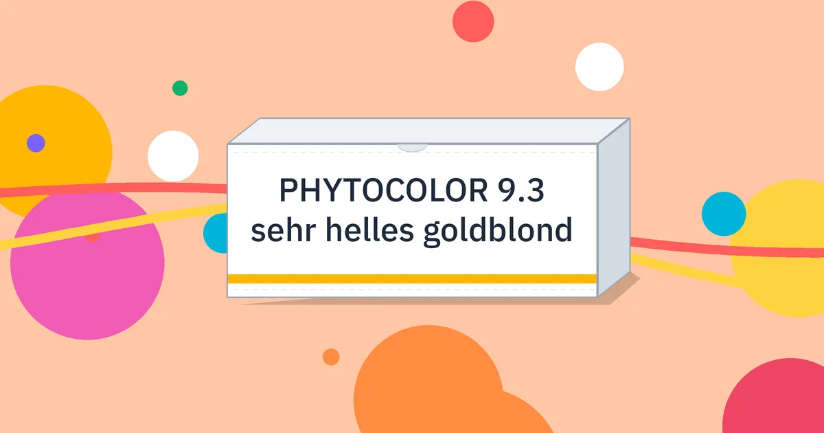 Symbolbild: Packung mit der Aufschrift PHYTOCOLOR 9.3 sehr helles goldblond (PZN 18428135) – Verfügbarkeit und Bezug in Apotheken in Frankfurt am Main