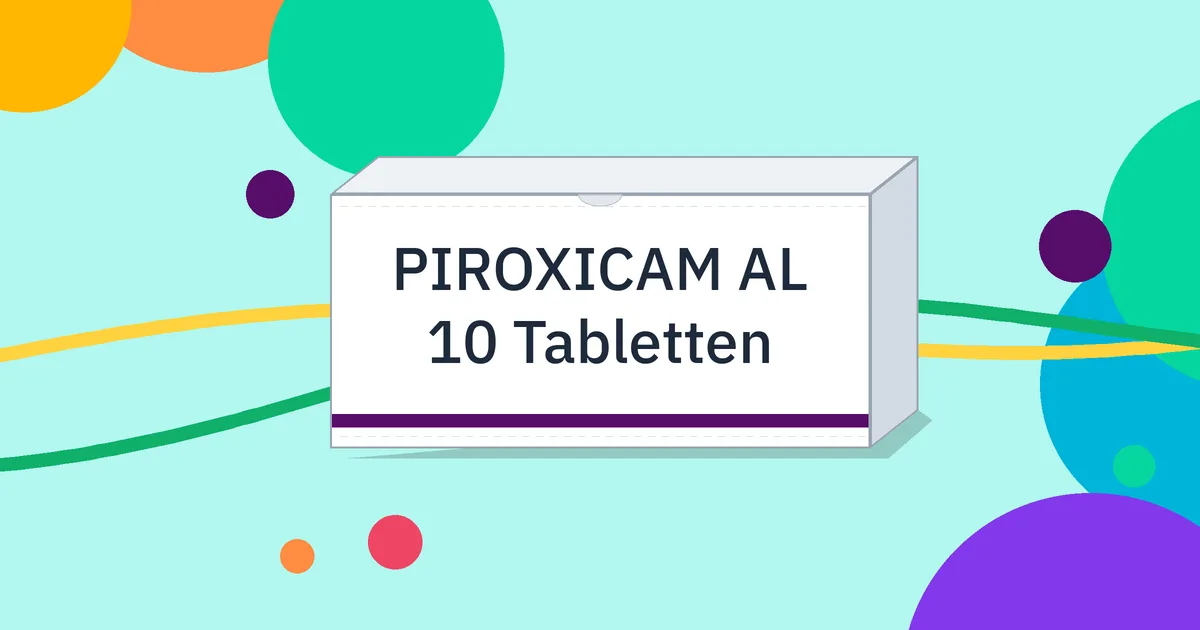 Symbolbild: Packung mit der Aufschrift PIROXICAM AL 10 Tabletten (PZN 04981963) – Verfügbarkeit und Bezug in Apotheken in Frankfurt am Main