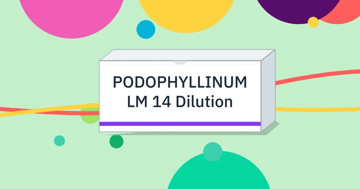 Symbolbild: Packung mit der Aufschrift PODOPHYLLINUM LM 14 Dilution (PZN 13661039) – Verfügbarkeit und Bezug in Apotheken in Frankfurt am Main