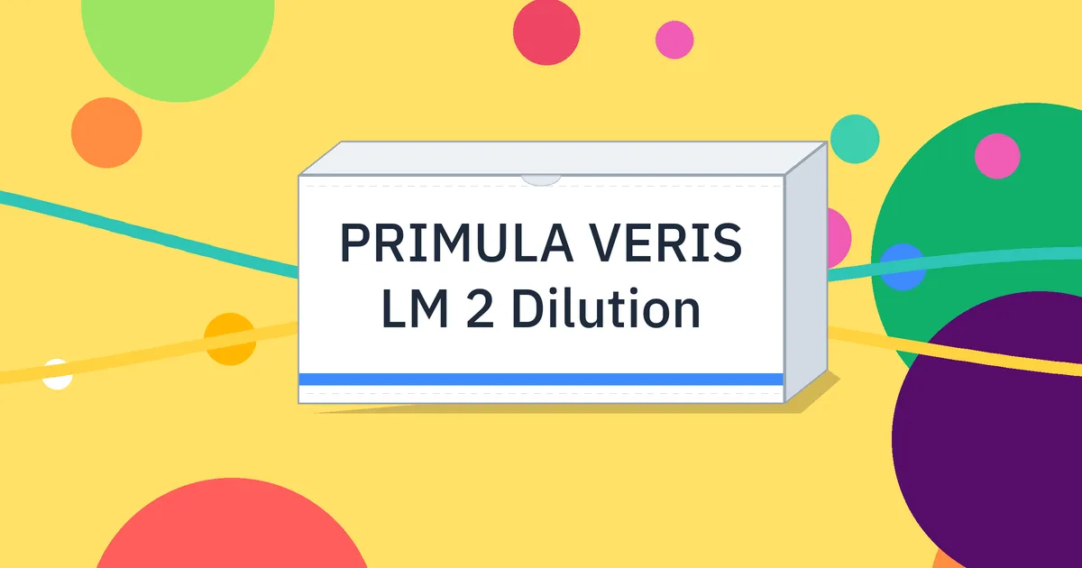 Symbolbild: Packung mit der Aufschrift PRIMULA VERIS LM 2 Dilution (PZN 13667378) – Verfügbarkeit und Bezug in Apotheken in Frankfurt am Main