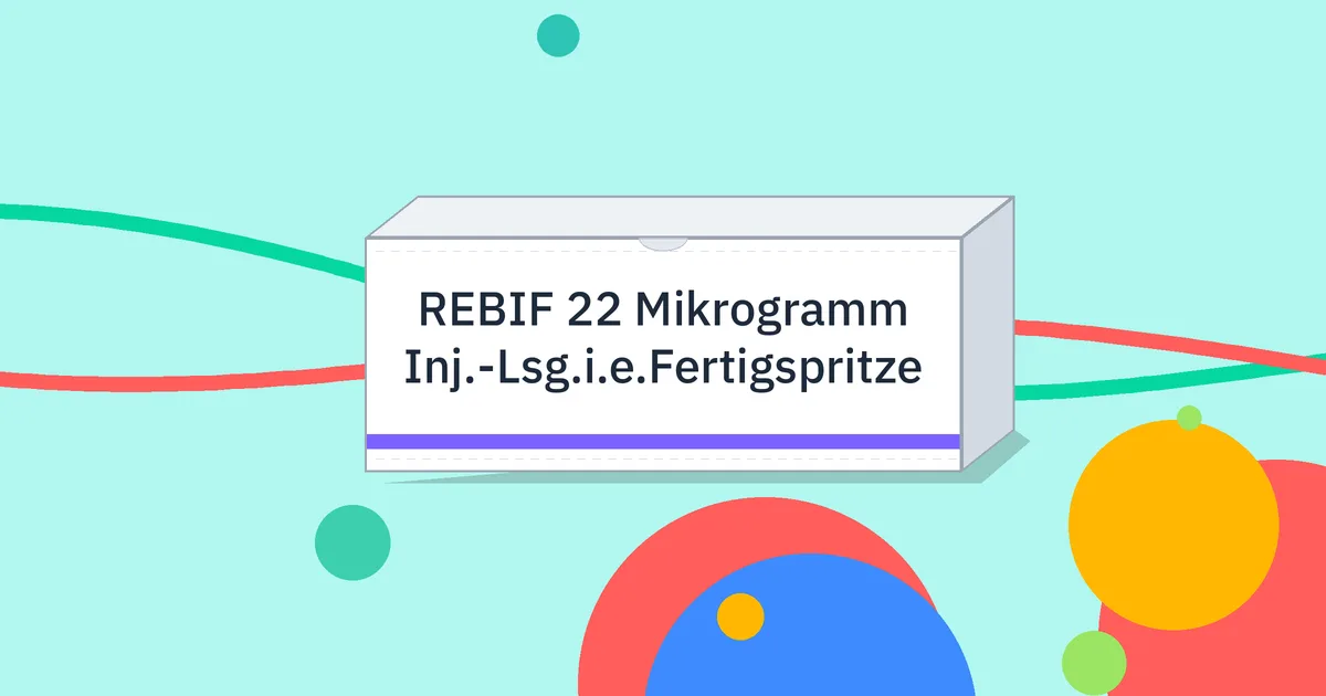 Symbolbild: Packung mit der Aufschrift REBIF 22 Mikrogramm Inj.-Lsg.i.e.Fertigspritze (PZN 11732321) – Verfügbarkeit und Bezug in Apotheken in Frankfurt am Main