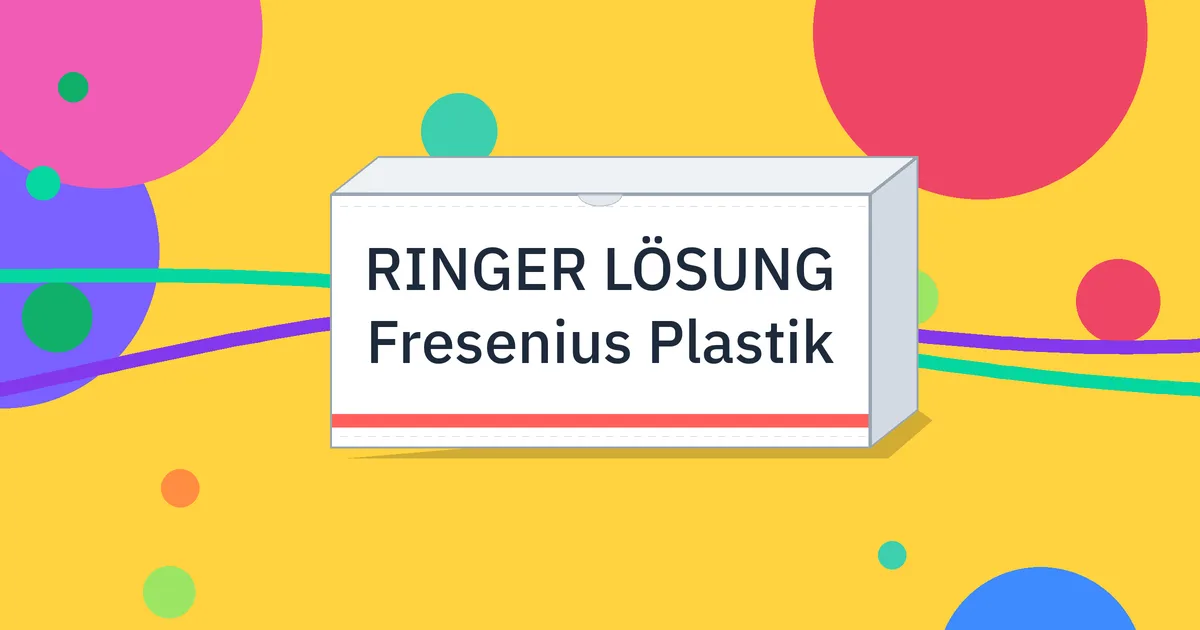 Symbolbild: Packung mit der Aufschrift RINGER LÖSUNG Fresenius Plastik (PZN 00880627) – Verfügbarkeit und Bezug in Apotheken in Frankfurt am Main