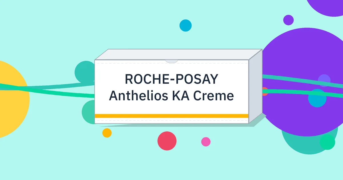 Symbolbild: Packung mit der Aufschrift ROCHE-POSAY Anthelios KA Creme (PZN 11335821) – Verfügbarkeit und Bezug in Apotheken in Frankfurt am Main