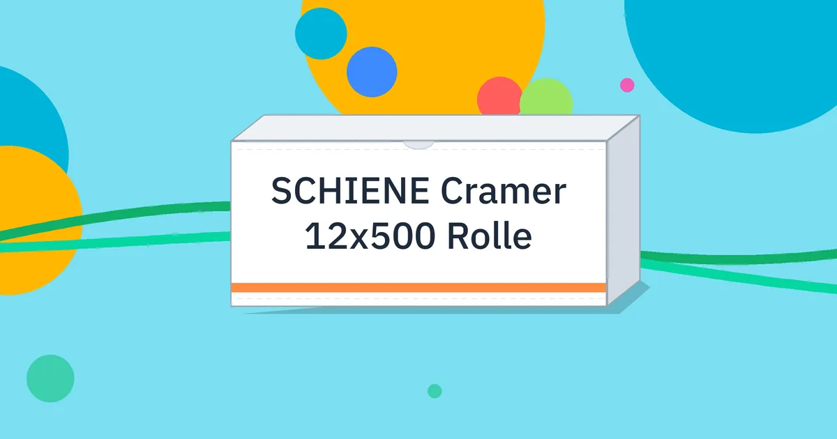 Symbolbild: Packung mit der Aufschrift SCHIENE Cramer 12x500 Rolle (PZN 04850161) – Verfügbarkeit und Bezug in Apotheken in Frankfurt am Main
