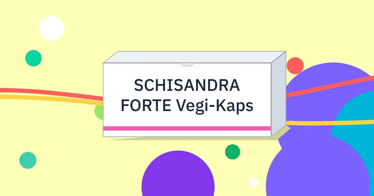 Symbolbild: Packung mit der Aufschrift SCHISANDRA FORTE Vegi-Kaps (PZN 13982097) – Verfügbarkeit und Bezug in Apotheken in Frankfurt am Main