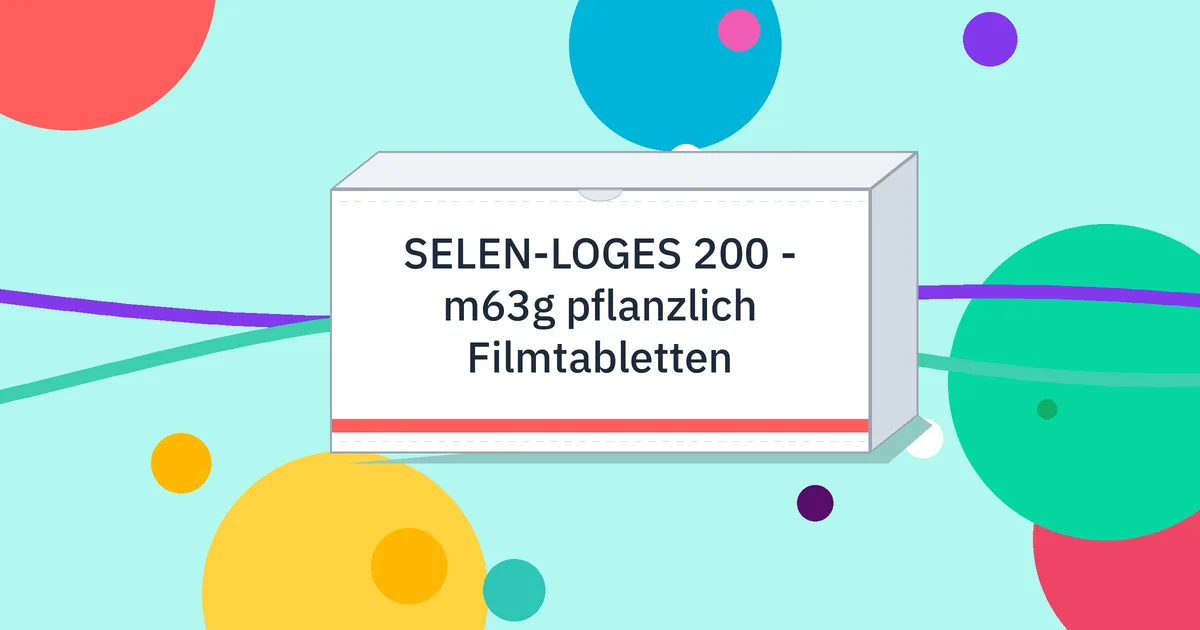 Symbolbild: Packung mit der Aufschrift SELEN-LOGES 200 -m63g pflanzlich Filmtabletten (PZN 18115809) – Verfügbarkeit und Bezug in Apotheken in Frankfurt am Main