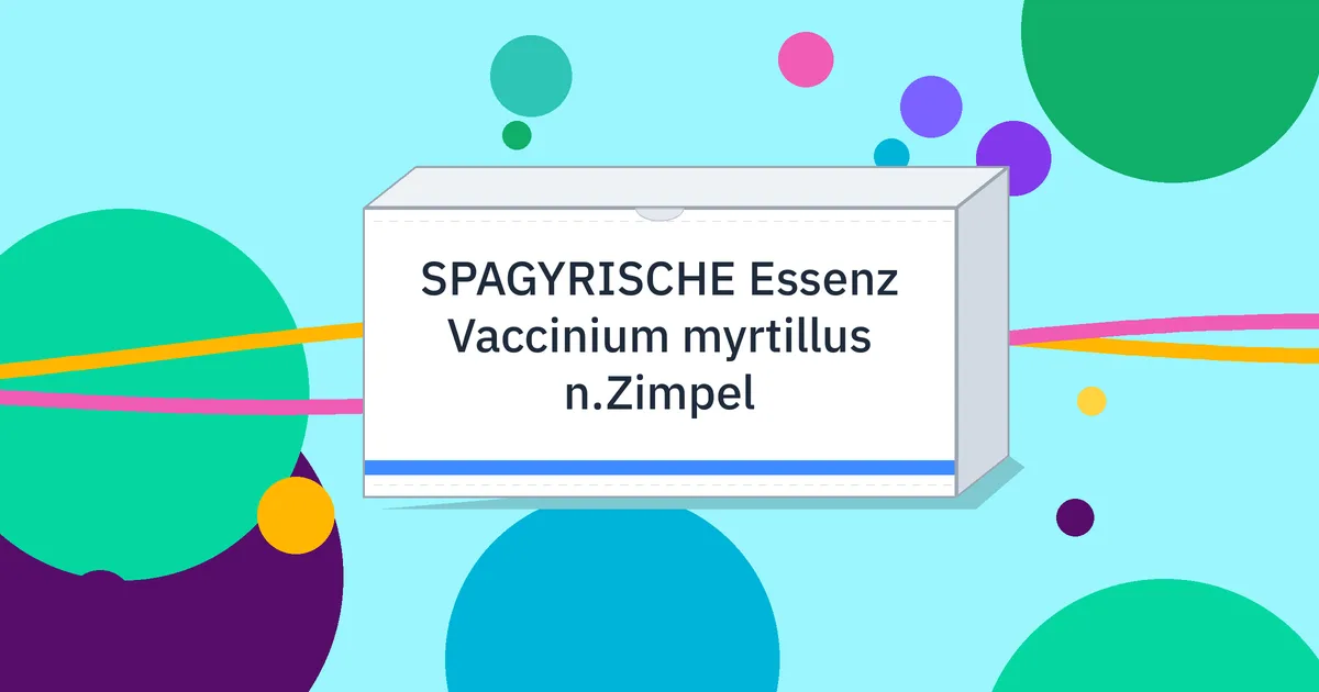Symbolbild: Packung mit der Aufschrift SPAGYRISCHE Essenz Vaccinium myrtillus n.Zimpel (PZN 00918100) – Verfügbarkeit und Bezug in Apotheken in Frankfurt am Main