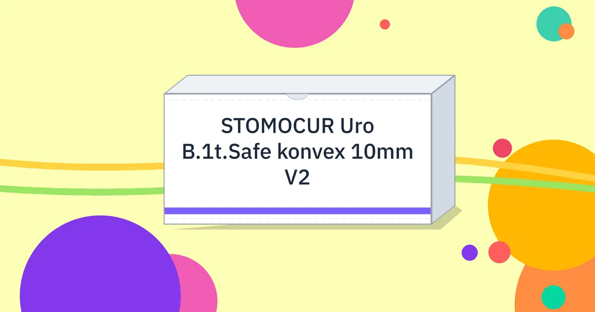 Symbolbild: Packung mit der Aufschrift STOMOCUR Uro B.1t.Safe konvex 10mm V2 (PZN 13866801) – Verfügbarkeit und Bezug in Apotheken in Frankfurt am Main