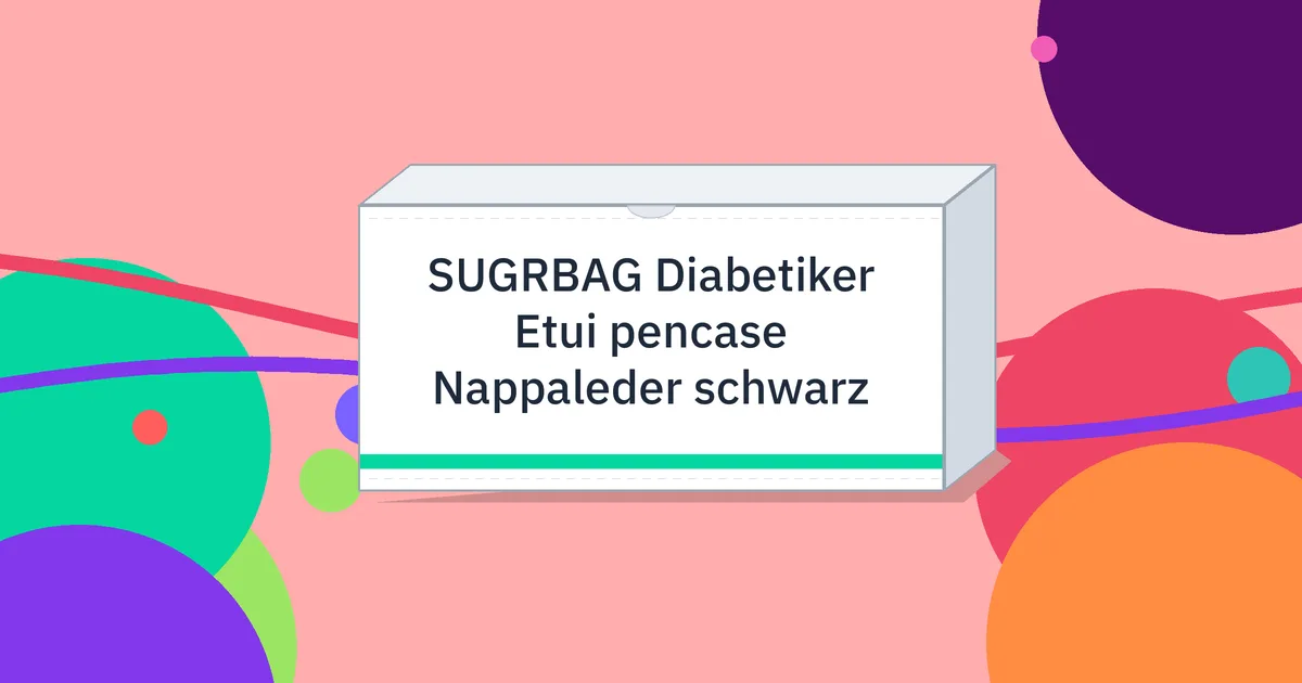 Symbolbild: Packung mit der Aufschrift SUGRBAG Diabetiker Etui pencase Nappaleder schwarz (PZN 12550119) – Verfügbarkeit und Bezug in Apotheken in Frankfurt am Main