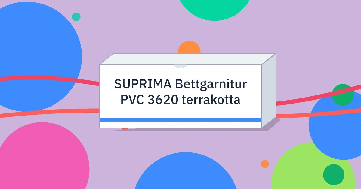 Symbolbild: Packung mit der Aufschrift SUPRIMA Bettgarnitur PVC 3620 terrakotta (PZN 05976711) – Verfügbarkeit und Bezug in Apotheken in Frankfurt am Main