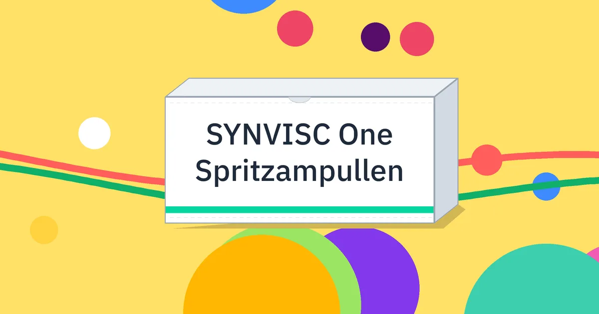 Symbolbild: Packung mit der Aufschrift SYNVISC One Spritzampullen (PZN 17849188) – Verfügbarkeit und Bezug in Apotheken in Frankfurt am Main