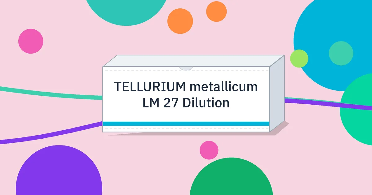 Symbolbild: Packung mit der Aufschrift TELLURIUM metallicum LM 27 Dilution (PZN 13215831) – Verfügbarkeit und Bezug in Apotheken in Frankfurt am Main