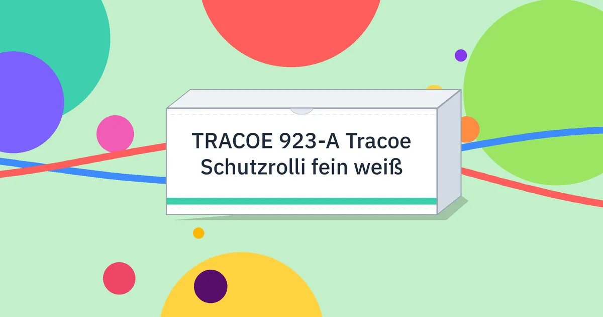 Symbolbild: Packung mit der Aufschrift TRACOE 923-A Tracoe Schutzrolli fein weiß (PZN 02721169) – Verfügbarkeit und Bezug in Apotheken in Frankfurt am Main