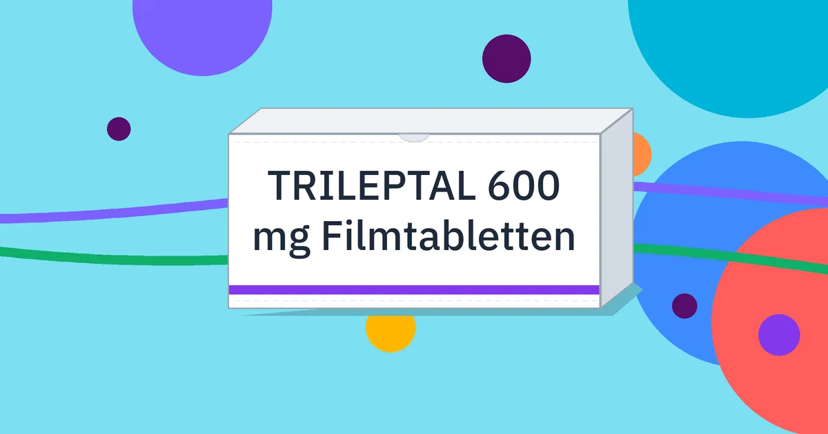 Symbolbild: Packung mit der Aufschrift TRILEPTAL 600 mg Filmtabletten (PZN 02067793) – Verfügbarkeit und Bezug in Apotheken in Frankfurt am Main