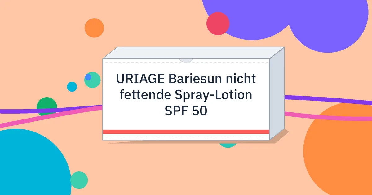Symbolbild: Packung mit der Aufschrift URIAGE Bariesun nicht fettende Spray-Lotion SPF 50 (PZN 17182554) – Verfügbarkeit und Bezug in Apotheken in Frankfurt am Main