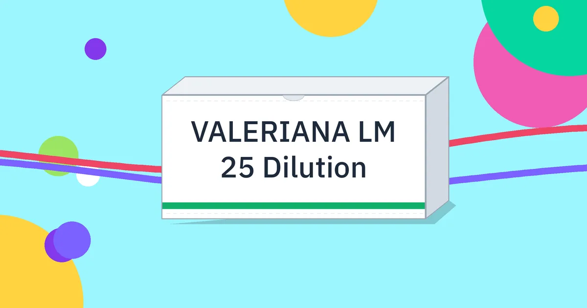 Symbolbild: Packung mit der Aufschrift VALERIANA LM 25 Dilution (PZN 13261943) – Verfügbarkeit und Bezug in Apotheken in Frankfurt am Main