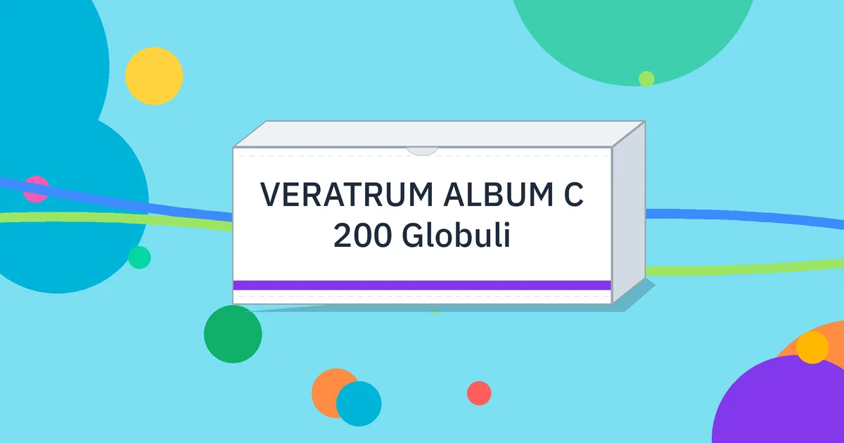 Symbolbild: Packung mit der Aufschrift VERATRUM ALBUM C 200 Globuli (PZN 04241746) – Verfügbarkeit und Bezug in Apotheken in Frankfurt am Main