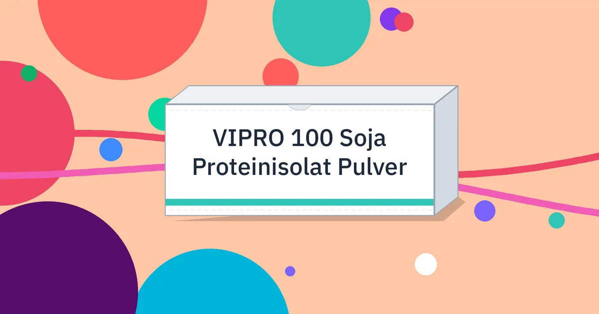 Symbolbild: Packung mit der Aufschrift VIPRO 100 Soja Proteinisolat Pulver (PZN 03895440) – Verfügbarkeit und Bezug in Apotheken in Frankfurt am Main