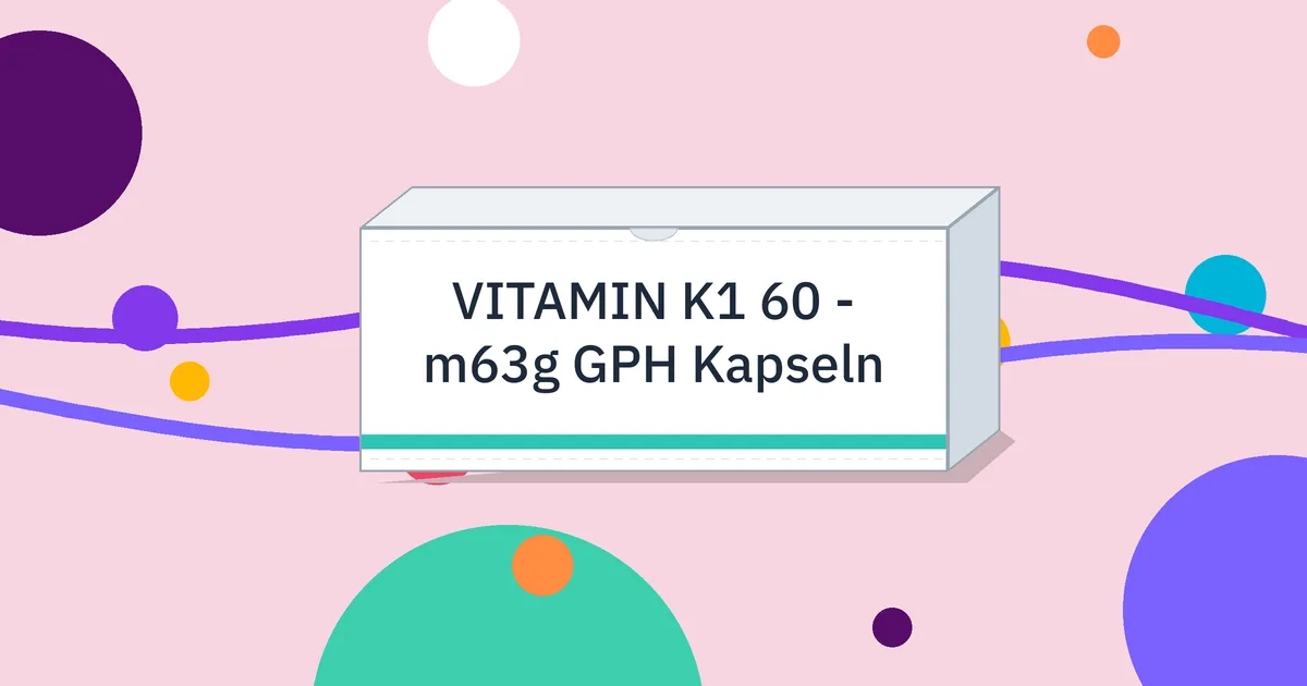 Symbolbild: Packung mit der Aufschrift VITAMIN K1 60 -m63g GPH Kapseln (PZN 06923125) – Verfügbarkeit und Bezug in Apotheken in Frankfurt am Main