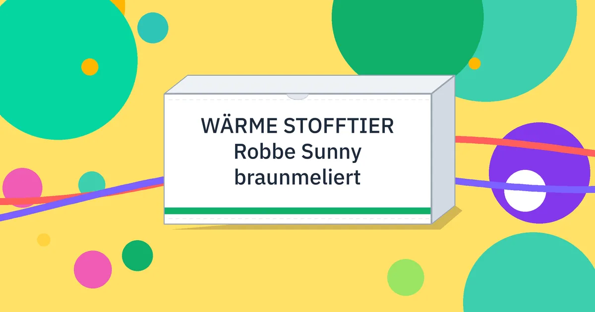 Symbolbild: Packung mit der Aufschrift WÄRME STOFFTIER Robbe Sunny braunmeliert (PZN 06834143) – Verfügbarkeit und Bezug in Apotheken in Frankfurt am Main