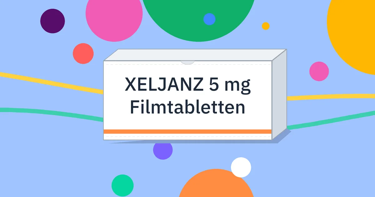 Symbolbild: Packung mit der Aufschrift XELJANZ 5 mg Filmtabletten (PZN 17441895) – Verfügbarkeit und Bezug in Apotheken in Frankfurt am Main