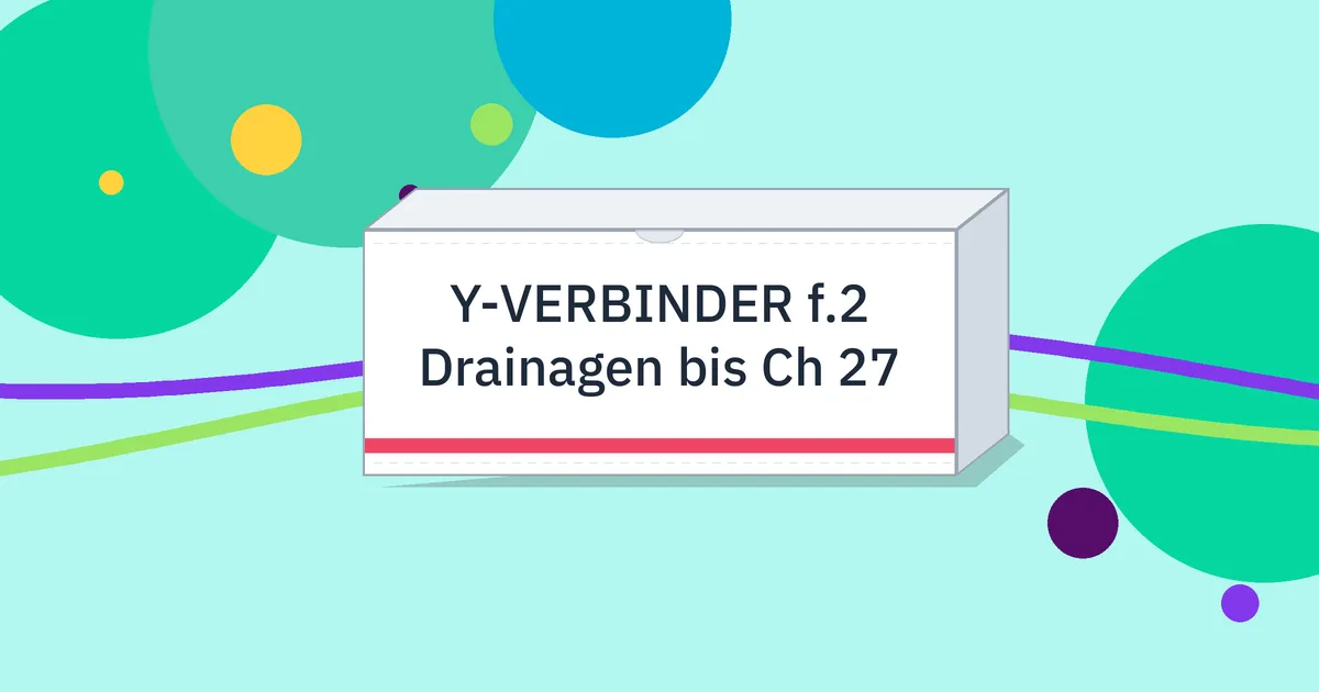 Symbolbild: Packung mit der Aufschrift Y-VERBINDER f.2 Drainagen bis Ch 27 (PZN 15882744) – Verfügbarkeit und Bezug in Apotheken in Frankfurt am Main