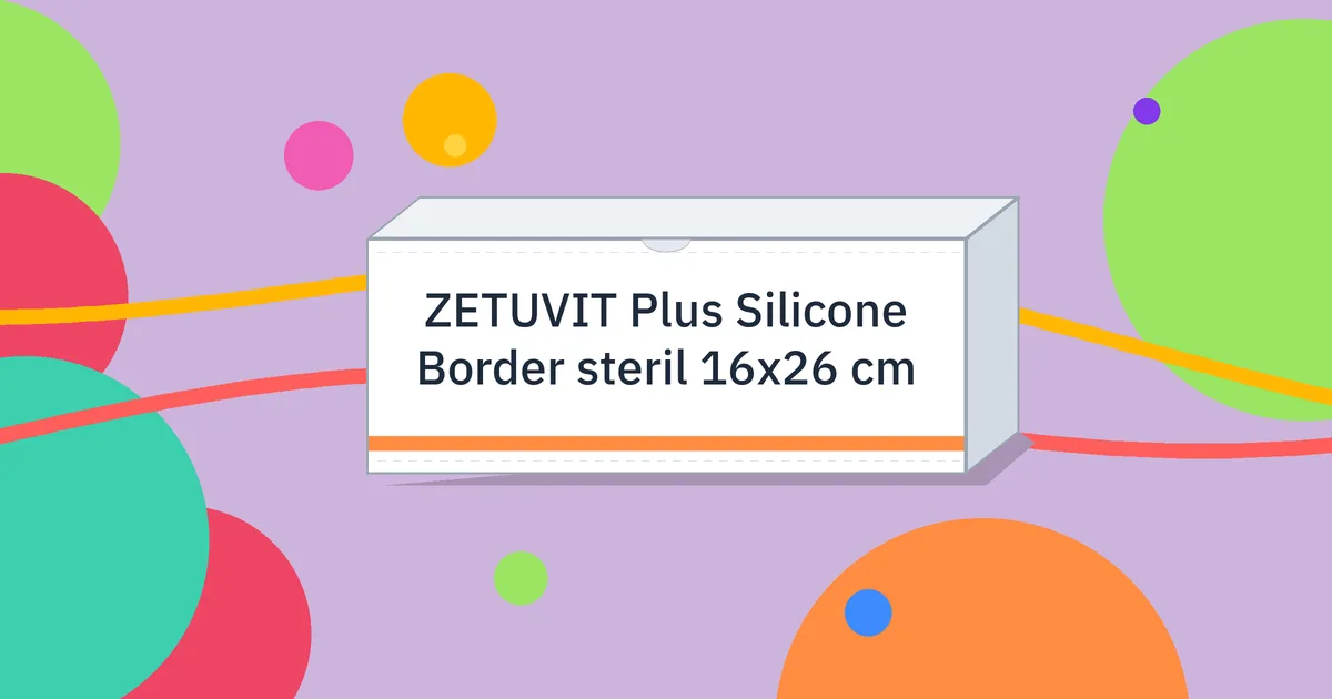 Symbolbild: Packung mit der Aufschrift ZETUVIT Plus Silicone Border steril 16x26 cm (PZN 20124856) – Verfügbarkeit und Bezug in Apotheken in Frankfurt am Main