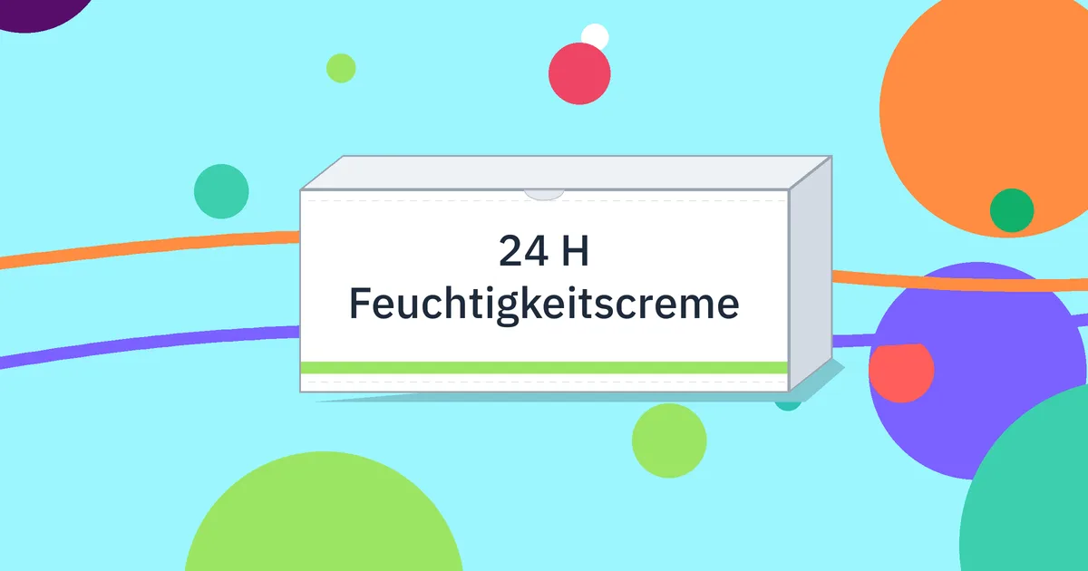 Symbolbild: Packung mit der Aufschrift 24 H Feuchtigkeitscreme (PZN 18081594) – Verfügbarkeit und Bezug in Apotheken in Frankfurt am Main