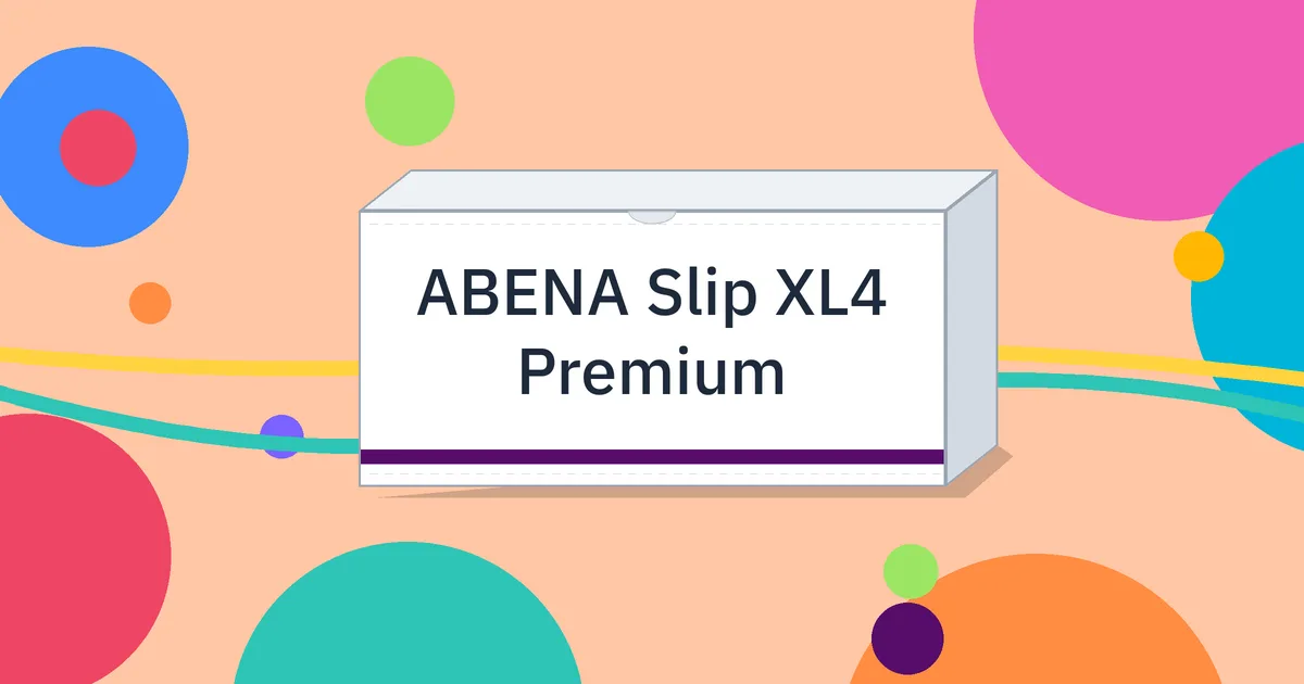 Symbolbild: Packung mit der Aufschrift ABENA Slip XL4 Premium (PZN 10219484) – Verfügbarkeit und Bezug in Apotheken in Frankfurt am Main