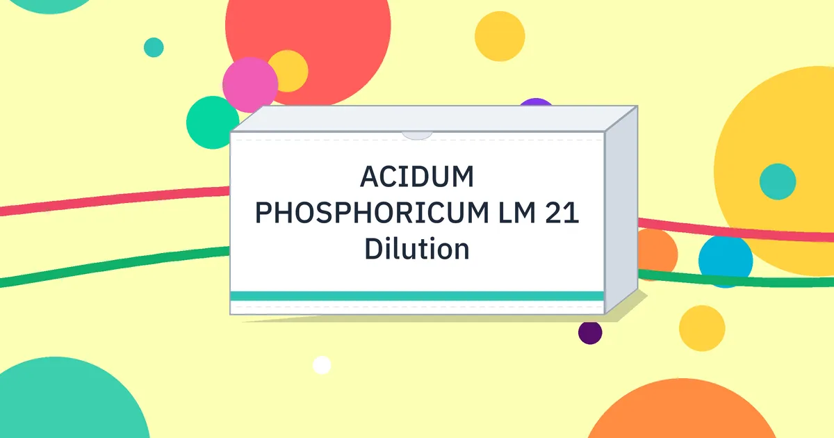 Symbolbild: Packung mit der Aufschrift ACIDUM PHOSPHORICUM LM 21 Dilution (PZN 12753265) – Verfügbarkeit und Bezug in Apotheken in Frankfurt am Main