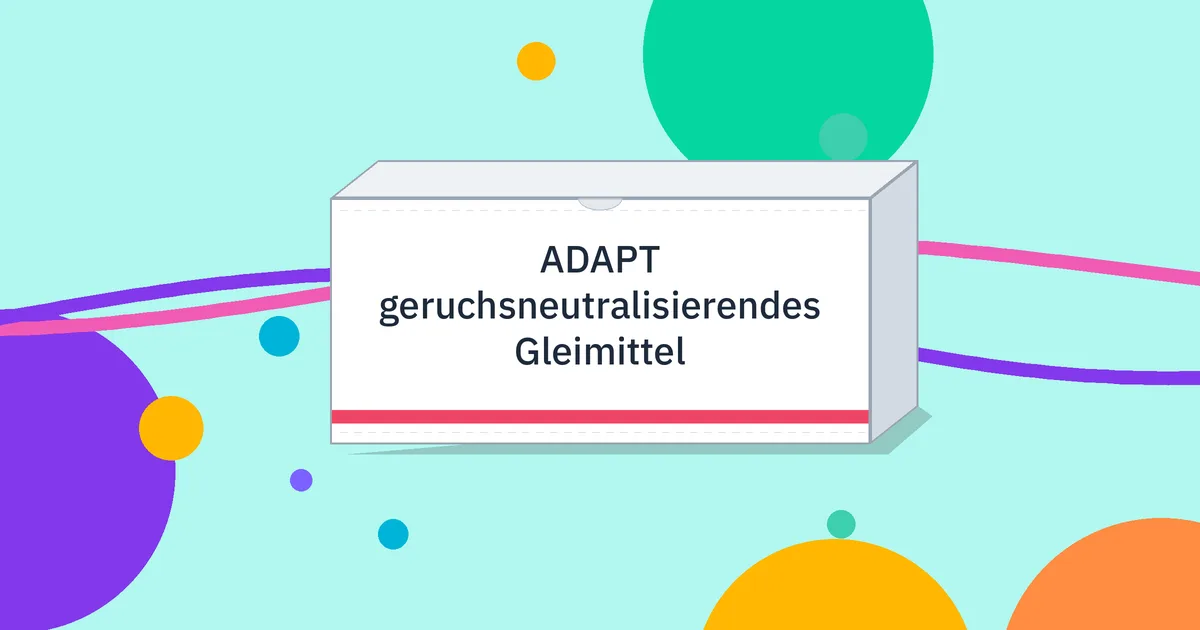 Symbolbild: Packung mit der Aufschrift ADAPT geruchsneutralisierendes Gleimittel (PZN 04195561) – Verfügbarkeit und Bezug in Apotheken in Frankfurt am Main