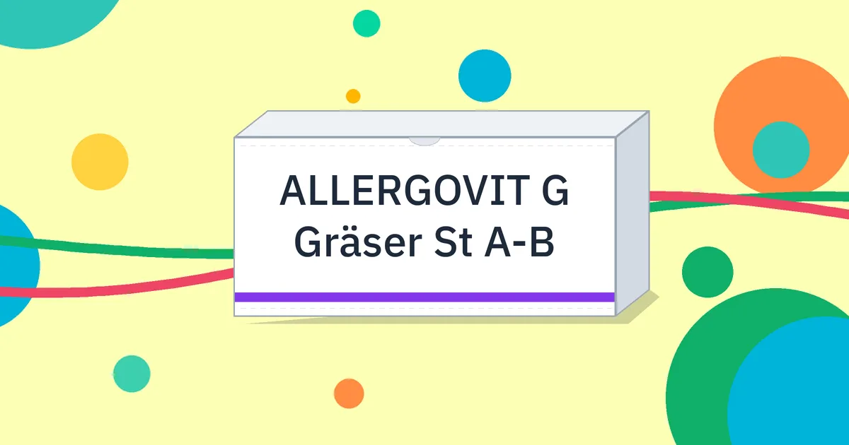 Symbolbild: Packung mit der Aufschrift ALLERGOVIT G Gräser St A-B (PZN 15741512) – Verfügbarkeit und Bezug in Apotheken in Frankfurt am Main