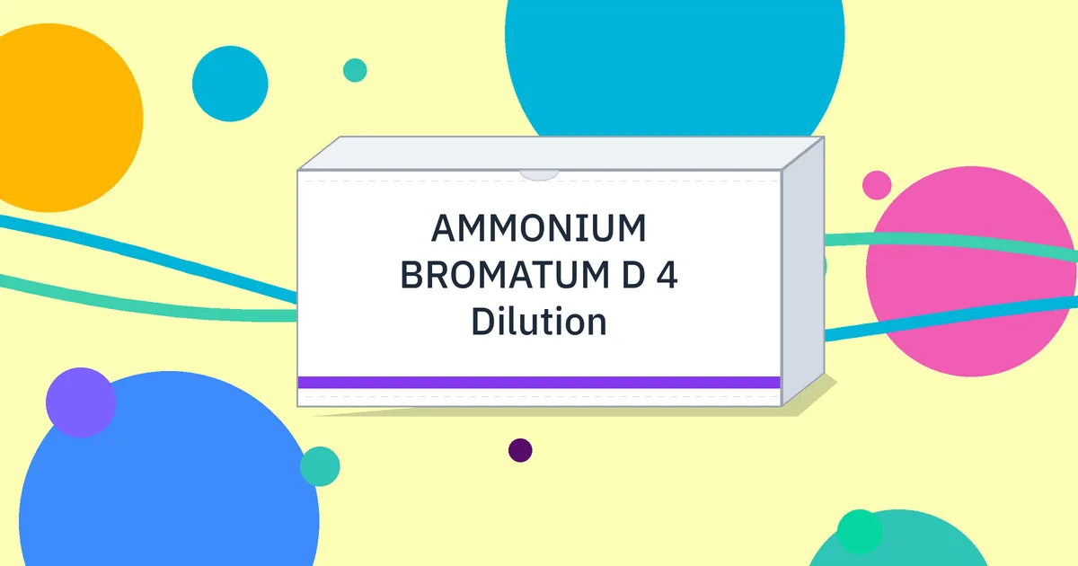 Symbolbild: Packung mit der Aufschrift AMMONIUM BROMATUM D 4 Dilution (PZN 02606333) – Verfügbarkeit und Bezug in Apotheken in Frankfurt am Main