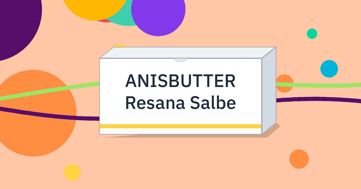 Symbolbild: Packung mit der Aufschrift ANISBUTTER Resana Salbe (PZN 06094031) – Verfügbarkeit und Bezug in Apotheken in Frankfurt am Main