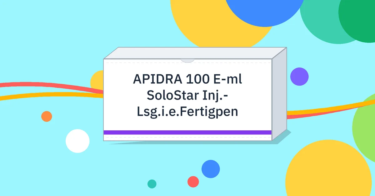 Symbolbild: Packung mit der Aufschrift APIDRA 100 E-ml SoloStar Inj.-Lsg.i.e.Fertigpen (PZN 16031385) – Verfügbarkeit und Bezug in Apotheken in Frankfurt am Main