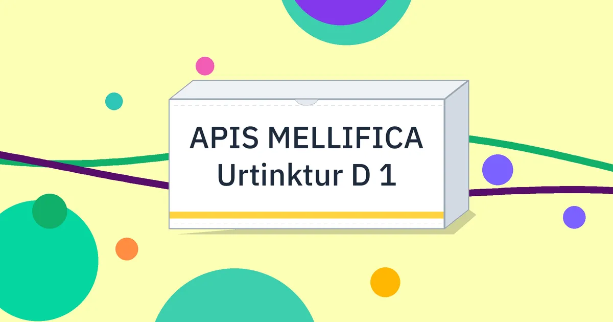 Symbolbild: Packung mit der Aufschrift APIS MELLIFICA Urtinktur D 1 (PZN 02127360) – Verfügbarkeit und Bezug in Apotheken in Frankfurt am Main