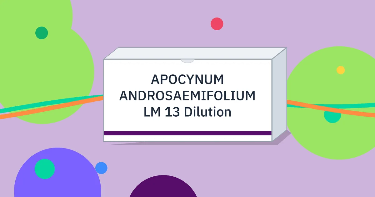 Symbolbild: Packung mit der Aufschrift APOCYNUM ANDROSAEMIFOLIUM LM 13 Dilution (PZN 13380240) – Verfügbarkeit und Bezug in Apotheken in Frankfurt am Main