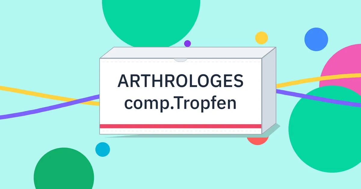Symbolbild: Packung mit der Aufschrift ARTHROLOGES comp.Tropfen (PZN 13422116) – Verfügbarkeit und Bezug in Apotheken in Frankfurt am Main