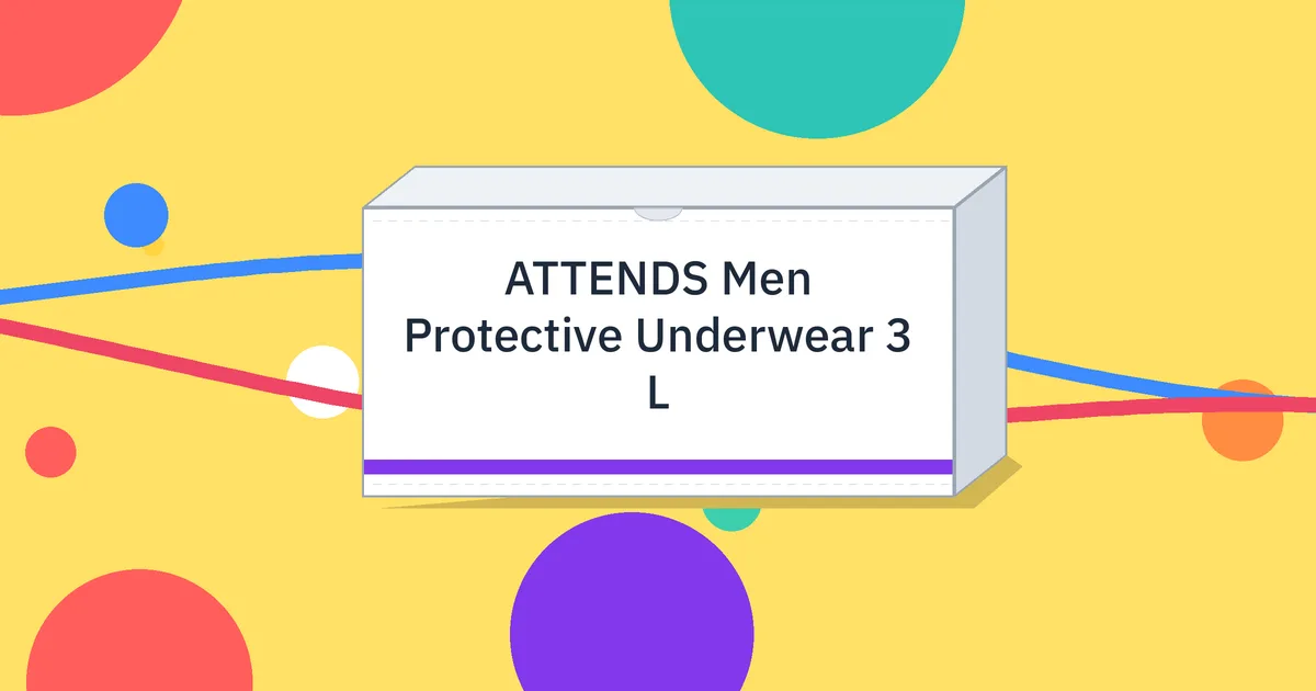 Symbolbild: Packung mit der Aufschrift ATTENDS Men Protective Underwear 3 L (PZN 18244576) – Verfügbarkeit und Bezug in Apotheken in Frankfurt am Main
