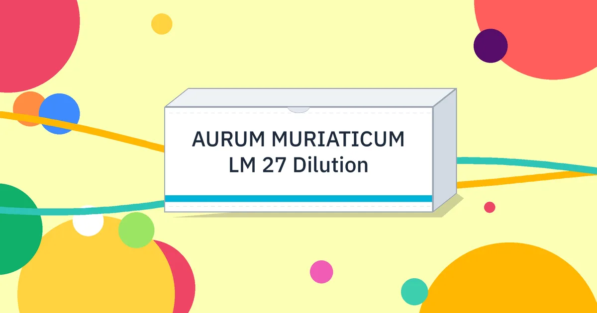 Symbolbild: Packung mit der Aufschrift AURUM MURIATICUM LM 27 Dilution (PZN 12785673) – Verfügbarkeit und Bezug in Apotheken in Frankfurt am Main