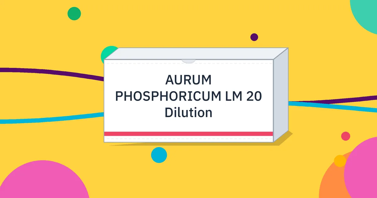Symbolbild: Packung mit der Aufschrift AURUM PHOSPHORICUM LM 20 Dilution (PZN 13755007) – Verfügbarkeit und Bezug in Apotheken in Frankfurt am Main
