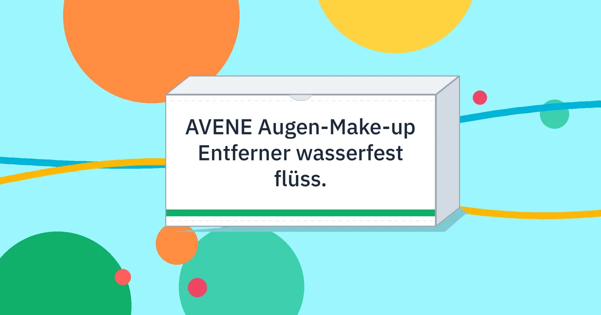 Symbolbild: Packung mit der Aufschrift AVENE Augen-Make-up Entferner wasserfest flüss. (PZN 13865322) – Verfügbarkeit und Bezug in Apotheken in Frankfurt am Main
