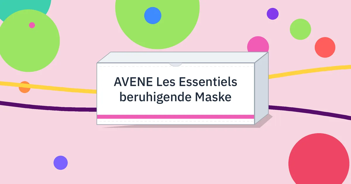 Symbolbild: Packung mit der Aufschrift AVENE Les Essentiels beruhigende Maske (PZN 14211166) – Verfügbarkeit und Bezug in Apotheken in Frankfurt am Main