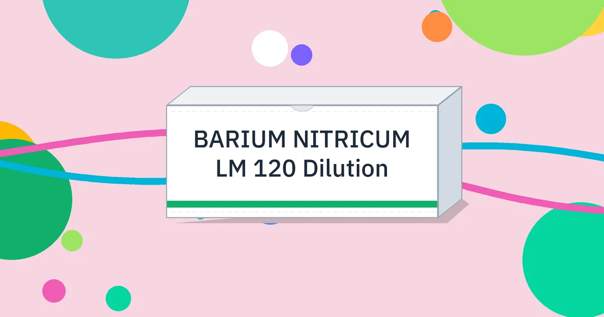 Symbolbild: Packung mit der Aufschrift BARIUM NITRICUM LM 120 Dilution (PZN 13378148) – Verfügbarkeit und Bezug in Apotheken in Frankfurt am Main