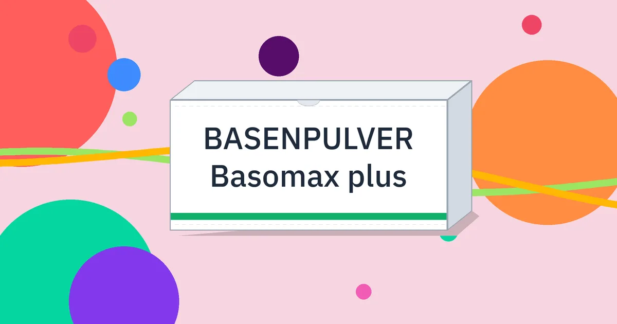 Symbolbild: Packung mit der Aufschrift BASENPULVER Basomax plus (PZN 03569137) – Verfügbarkeit und Bezug in Apotheken in Frankfurt am Main