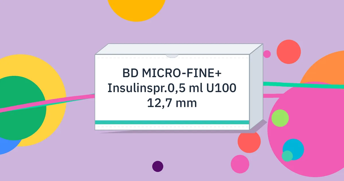 Symbolbild: Packung mit der Aufschrift BD MICRO-FINE+ Insulinspr.0,5 ml U100 12,7 mm (PZN 19627782) – Verfügbarkeit und Bezug in Apotheken in Frankfurt am Main