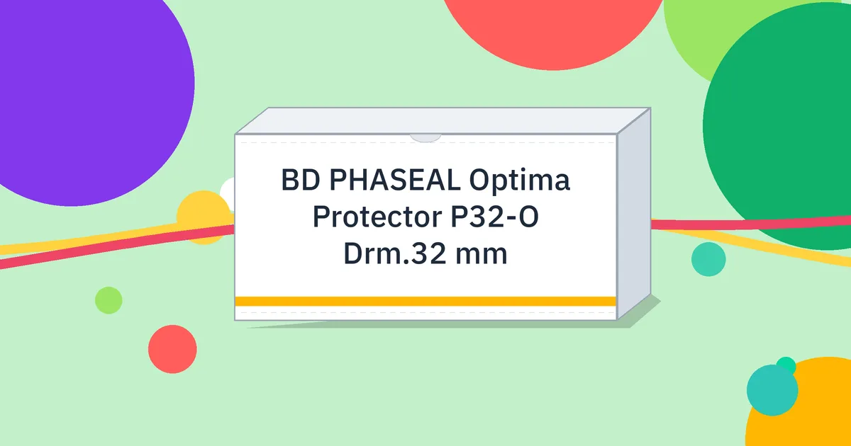 Symbolbild: Packung mit der Aufschrift BD PHASEAL Optima Protector P32-O Drm.32 mm (PZN 20309627) – Verfügbarkeit und Bezug in Apotheken in Frankfurt am Main