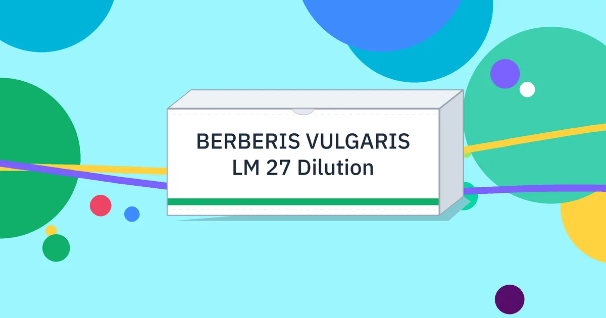 Symbolbild: Packung mit der Aufschrift BERBERIS VULGARIS LM 27 Dilution (PZN 12793069) – Verfügbarkeit und Bezug in Apotheken in Frankfurt am Main