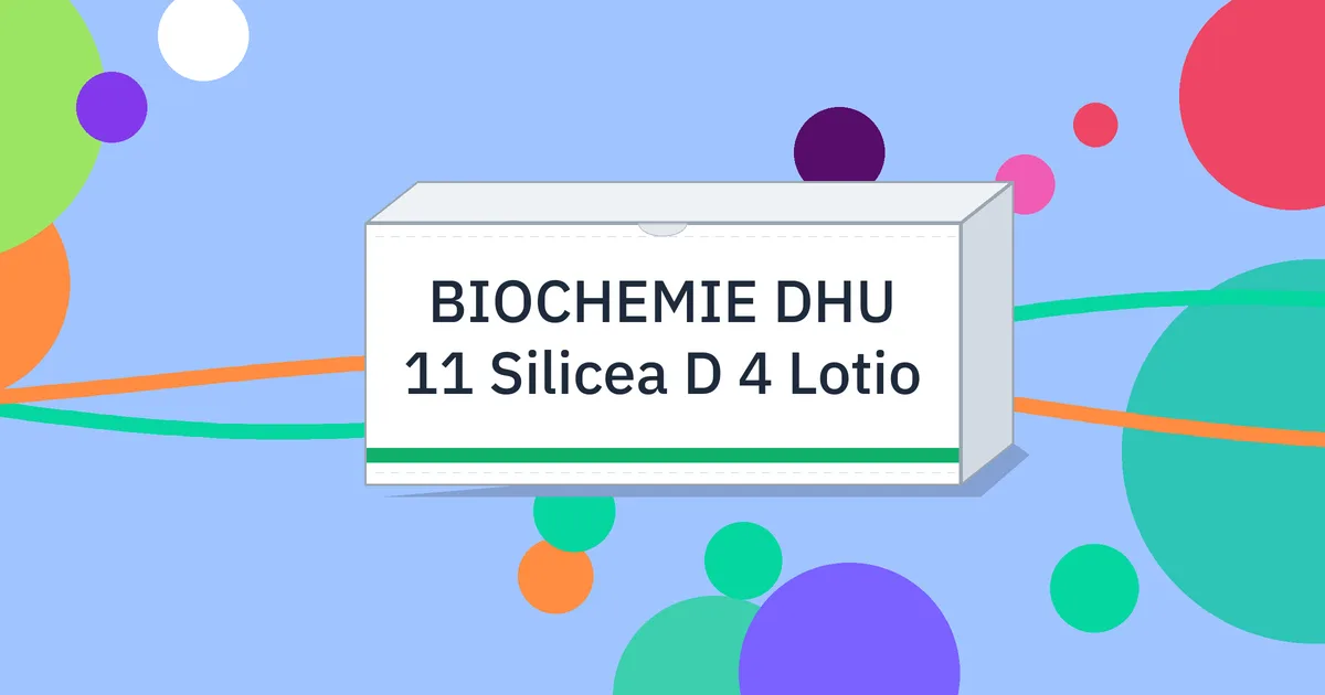Symbolbild: Packung mit der Aufschrift BIOCHEMIE DHU 11 Silicea D 4 Lotio (PZN 03572292) – Verfügbarkeit und Bezug in Apotheken in Frankfurt am Main